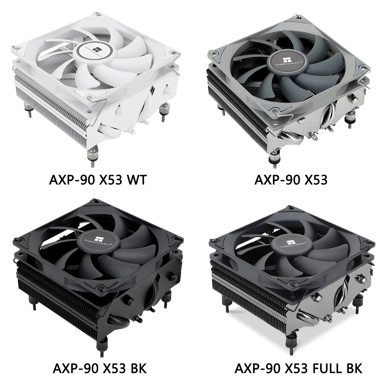 Thermalright AXP90-X53 FULL CPU หม้อน้ํารายละเอียดต่ํา CPU Air Cooler 53 มม.Slim PWM พัดลม CPU ...