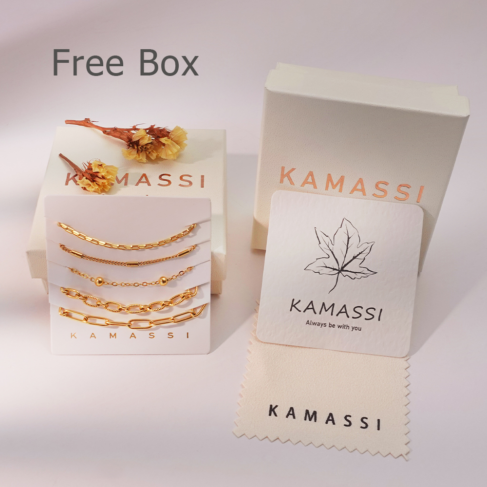 KAMASSI ซื้อ 1 แถม 4 สร้อยข้อมือสแตนเลสผู้หญิง ไม่ลอก อย่าจางหาย ฟรี ...
