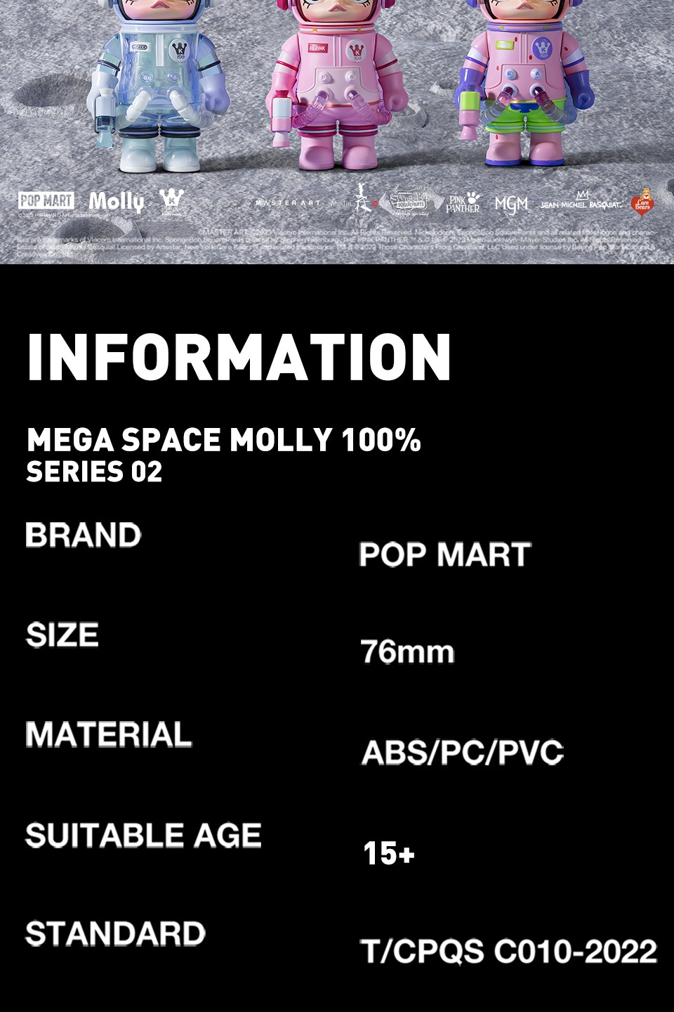 พร้อมส่ง ของแท้ Mega SPACE MOLLY V2 100% Anniversary Series 2nd ...
