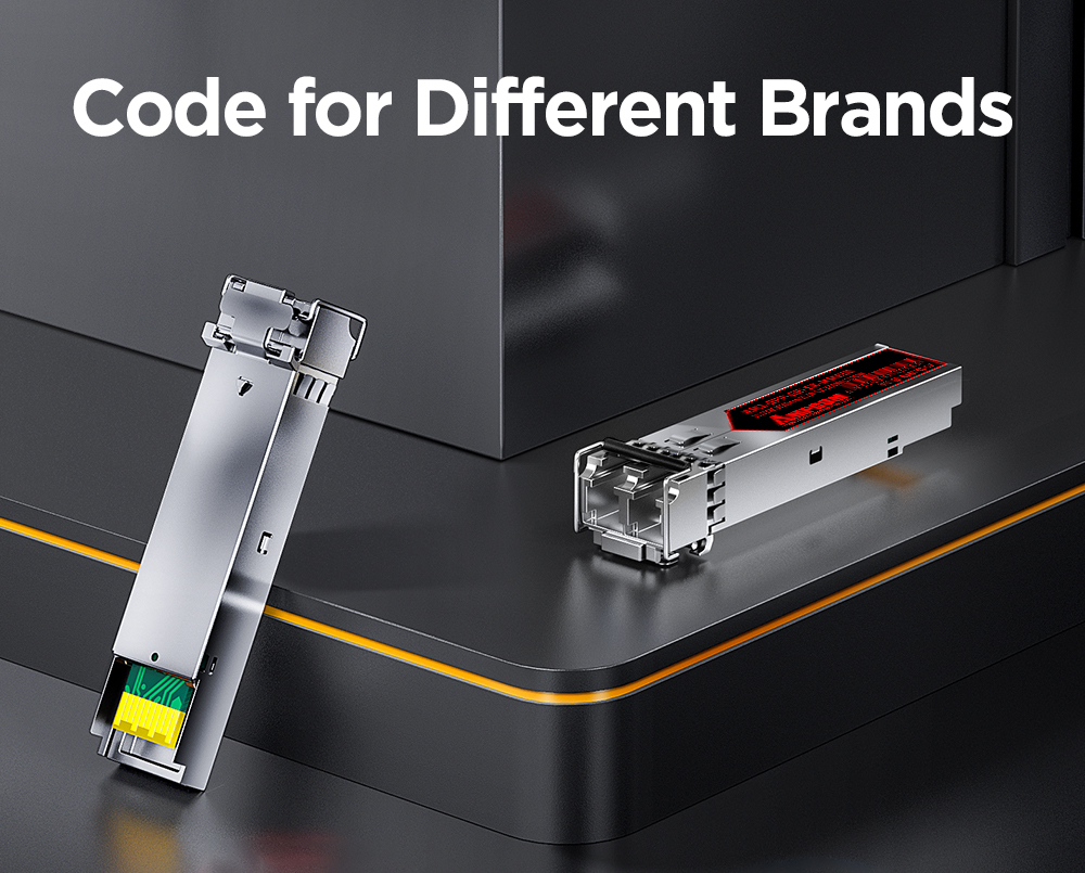 Ampcom 1.25G LC SFP Multi-mode Duplex Optic โมดูล 1000BASE-SX SFP 850nm 550m DOM LC MMF ...