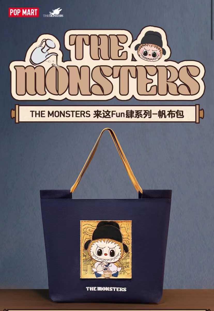 POPMART LA BUBU Fun Series Canvas Bag Periphery | Shopee Thailand