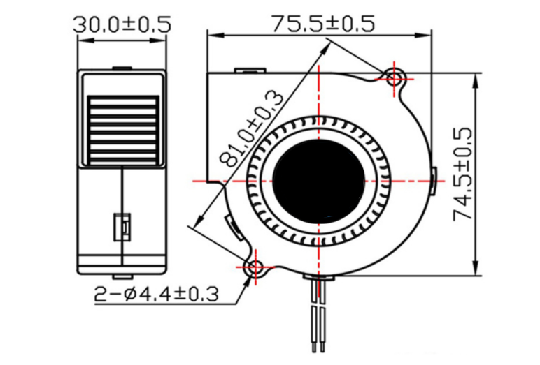 7530 Double Ball EC24V - 230V Universal 24V36V48V110V220V Turbo Blower ...