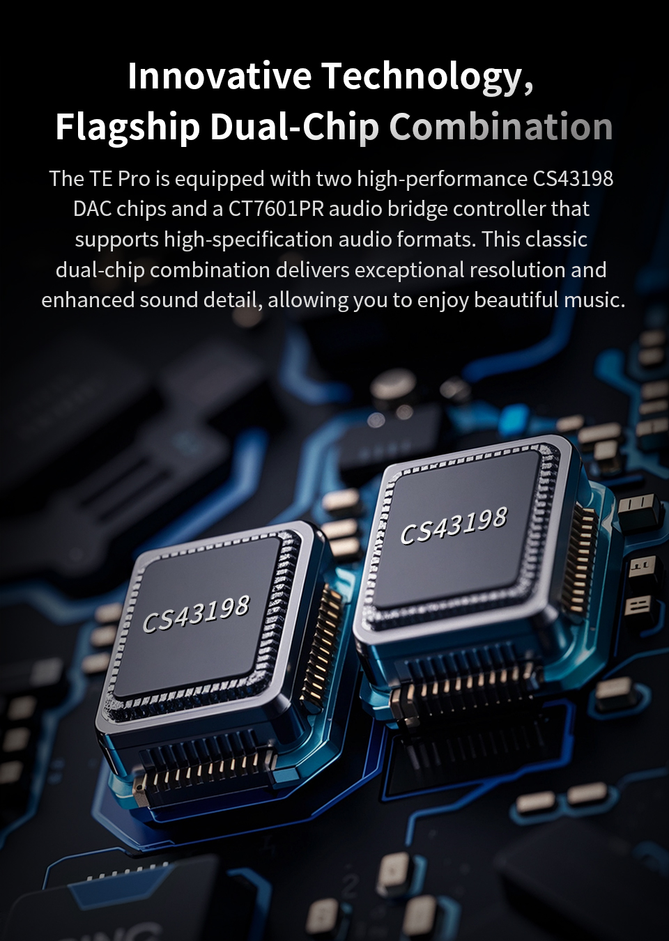 Trn TE Pro ถอดรหัสแบบพกพา DAC เครื่องขยายเสียงหูฟัง AMP Dual CS43198 ...