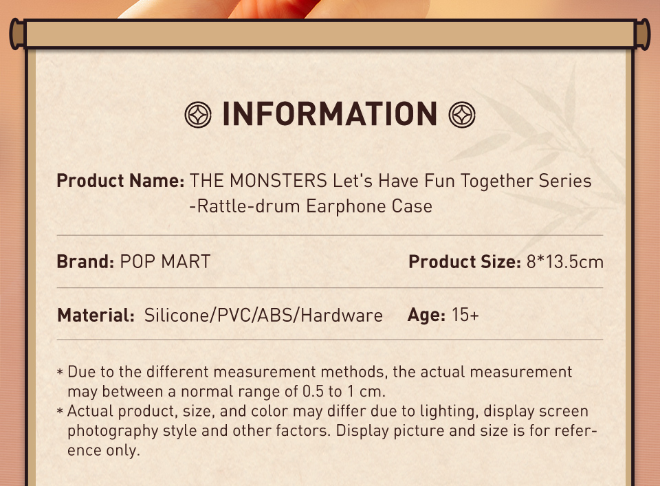 Pop MART THE MONSTERS Lets Have Fun Together Series-Rattle-rum เคสหูฟัง | Shopee Thailand
