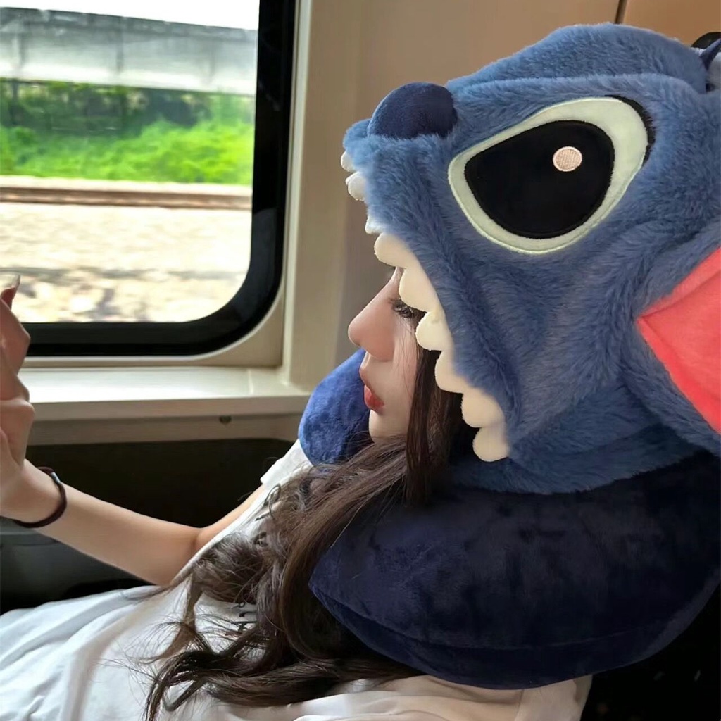Great Nap หมอน U-Shaped หมอน Hooded สไตล์ญี่ปุ่น Stitch Influencer คู่ ...