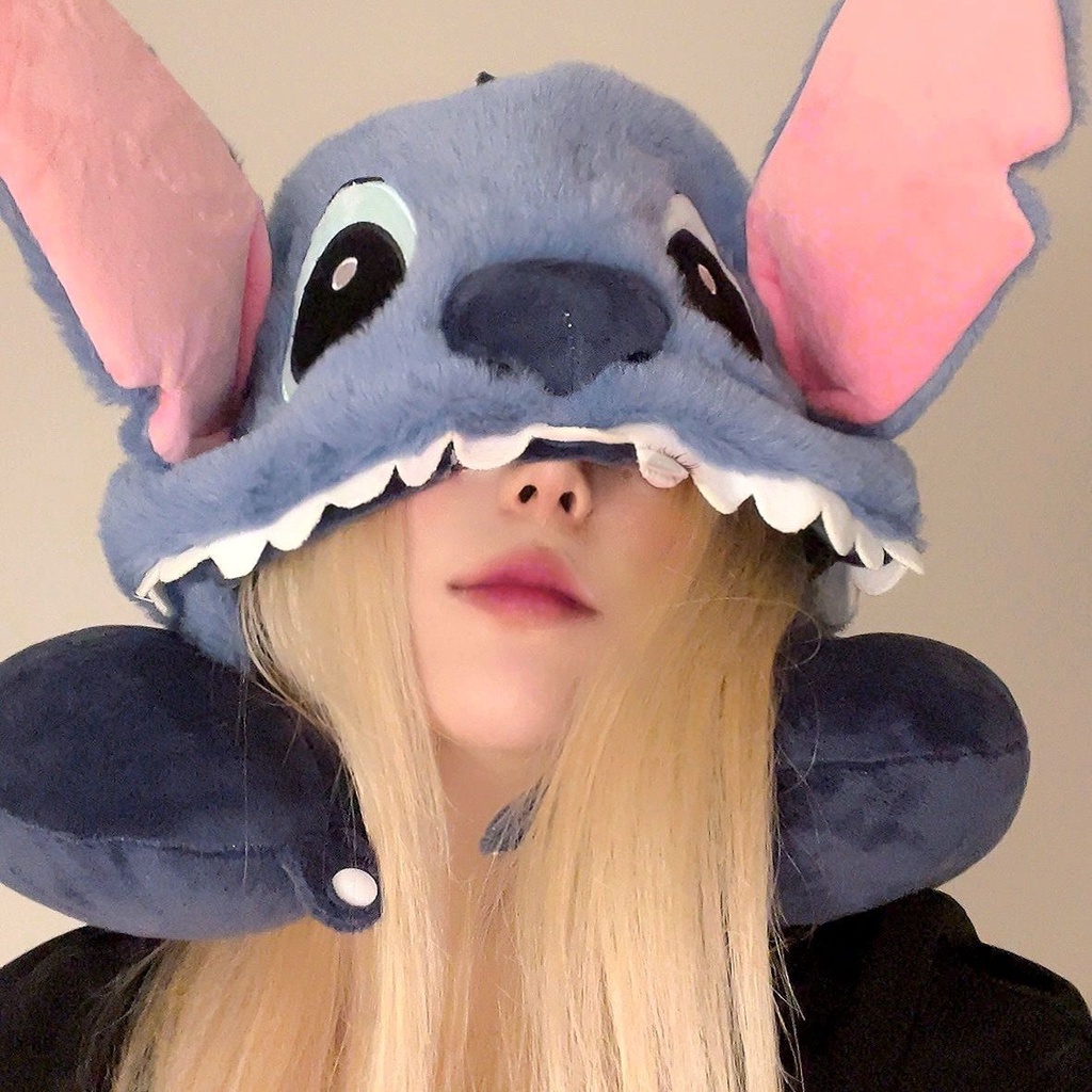 Great Nap หมอน U-Shaped หมอน Hooded สไตล์ญี่ปุ่น Stitch Influencer คู่ ...
