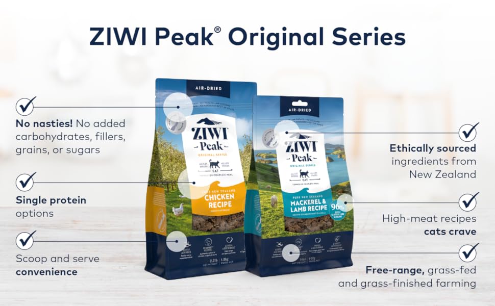 Ziwi Peak Air-Dried Cat Food All Natural, High Protein, Grain Free, Limited Ingredient ...