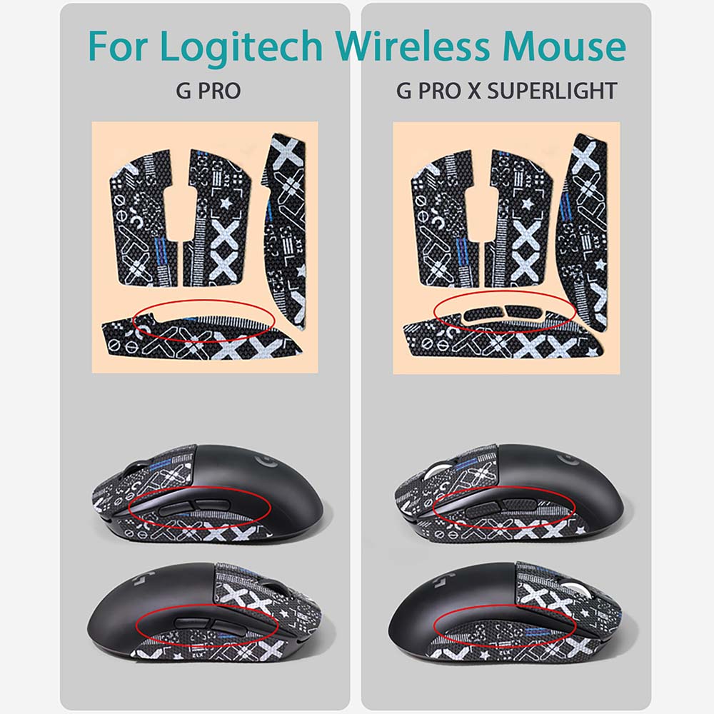 สติ๊กเกอร์จับเมาส์สําหรับ Logitech GPW Gen 2 Anti Slip, ฟิล์มป้องกันดูด ...