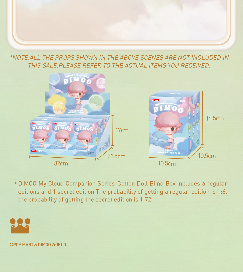 POP MART DIMOO My Cloud Companion Series-Cotton Doll Blind Box | Shopee ...
