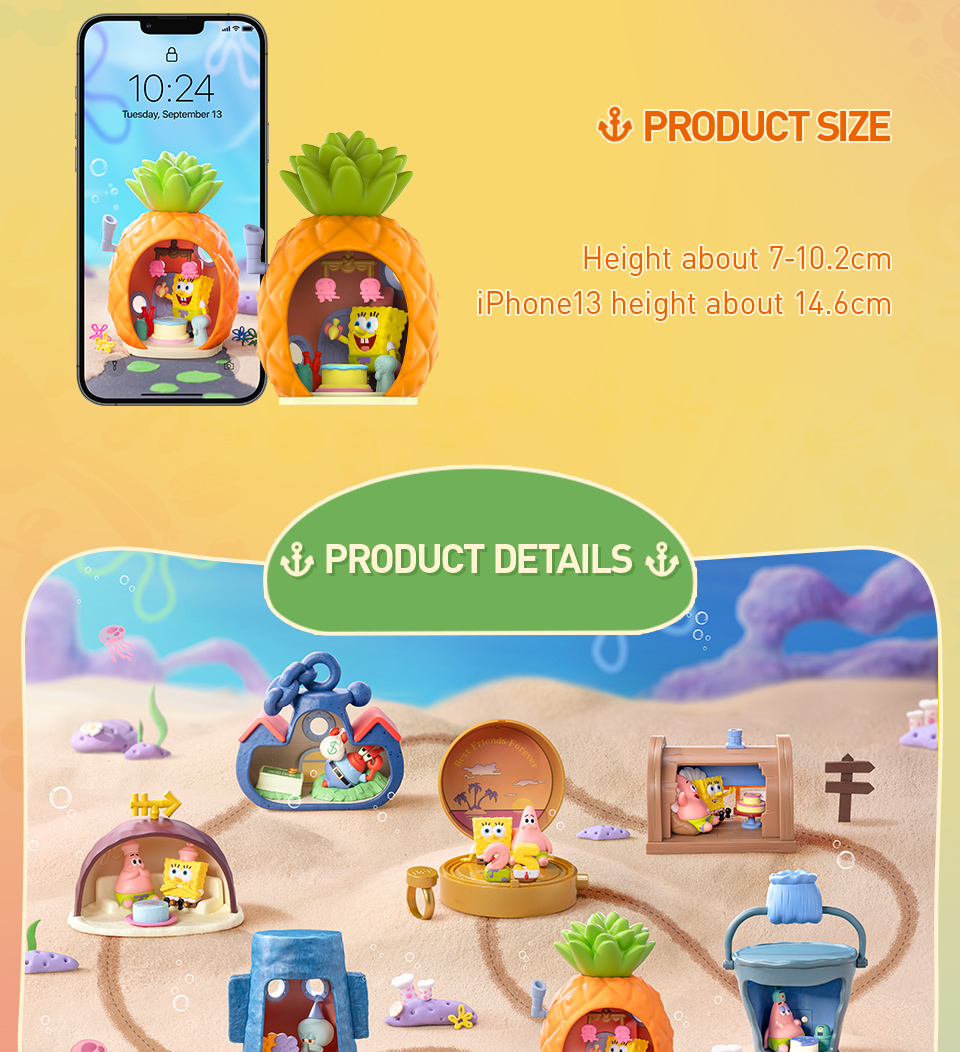 POP MART SpongeBob SquarePants Carnival Anniversary Series Scene Sets ...