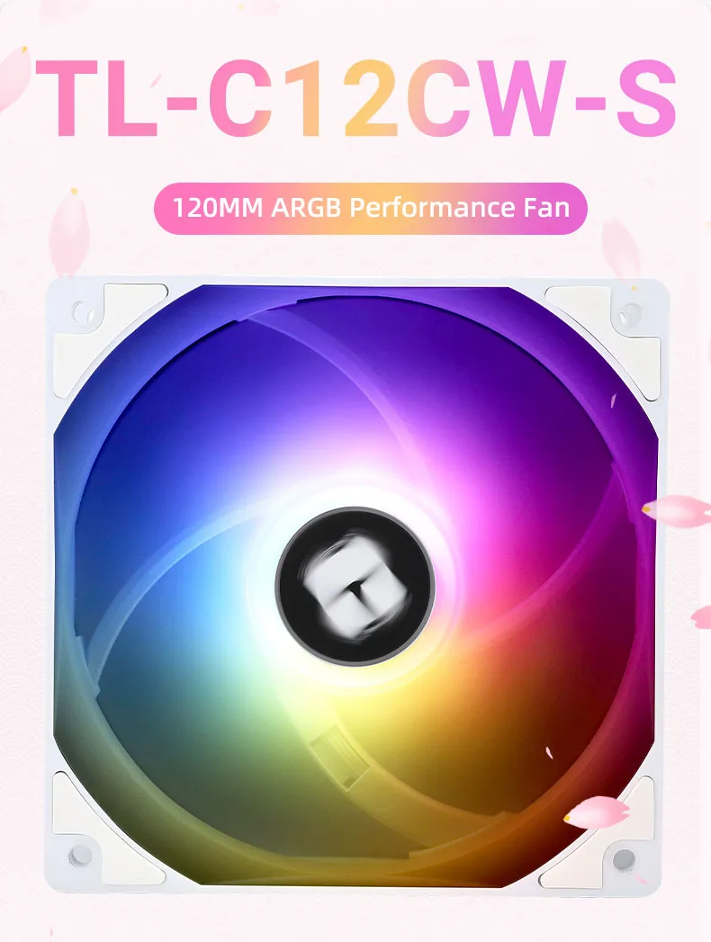 Thermalright TL-C12C พัดลม CPU 12 ซม.พัดลมแชสซี 1550RPM 4pin PWM เงียบพัดลม Cooler พัดลม S-FDB ...