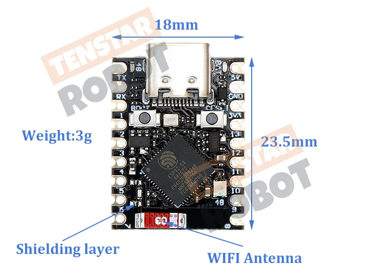 Esp32-c3 ESP32-S3 ESP32-H2 ESP32-C6 บอร์ดพัฒนา ESP32 C3 SuperMini WiFi บลูทูธ ESP32C3 | Shopee ...