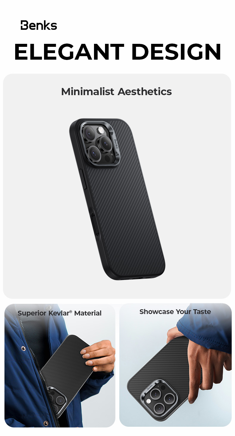 [Benks Official] Benks Magnetic ArmorPro Case Built with Kevlar 600D ...