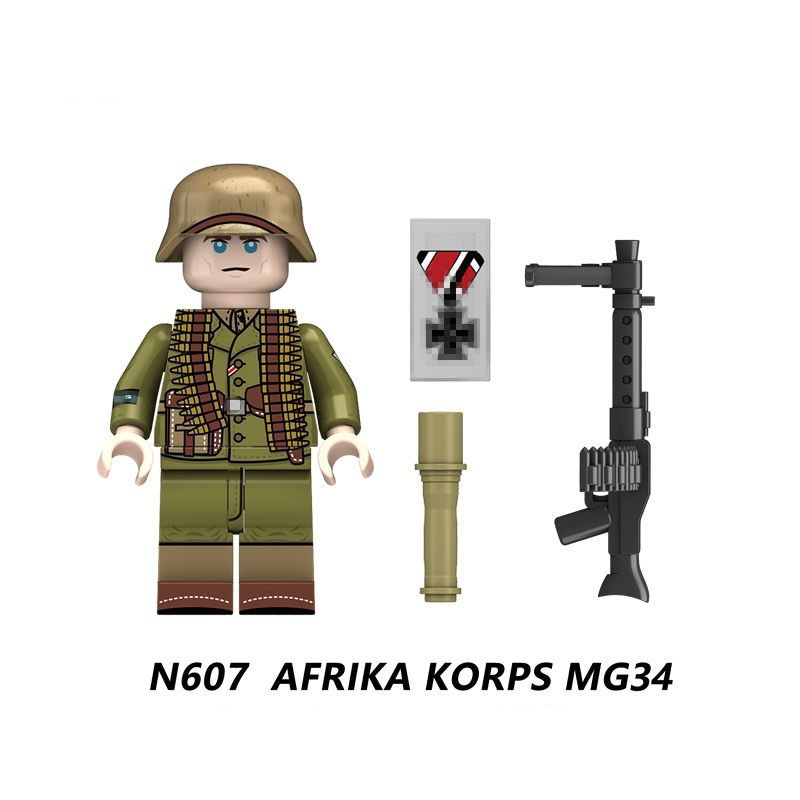 ของเล่นบล็อกตัวต่อ Afrika Korps ทหาร Leibermuster Honor Guard Luftwaffe ...