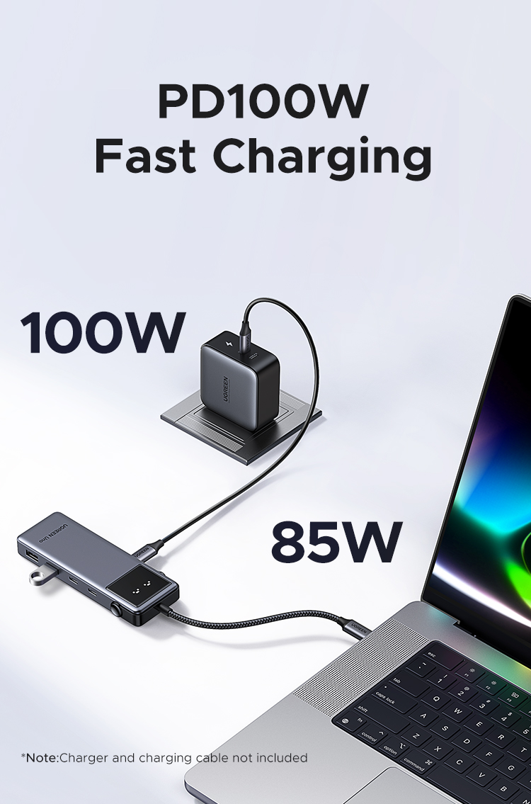 Ugreen Uno 6-in-1 HUB 4K@60Hz 10Gbps Robot HUB PD100W อะแดปเตอร์ USB C HDMI Type C | Shopee Thailand