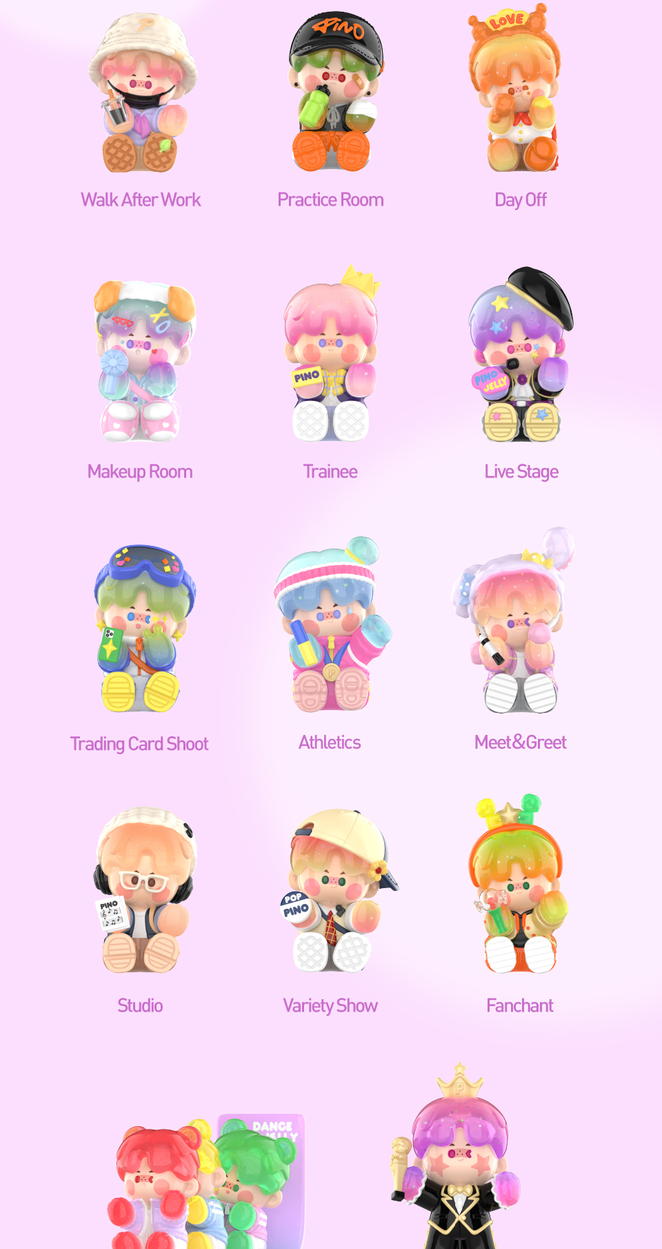 Pop MART PINO JELLY Star Project Series (ทั้งชุด) | Shopee Thailand