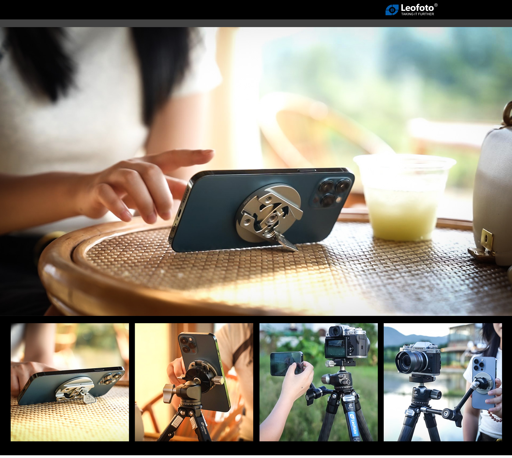 【New Arrivals】Leofoto PM-01 Magnetic Quick-Mount Plate for Mobile Phones | Shopee Thailand