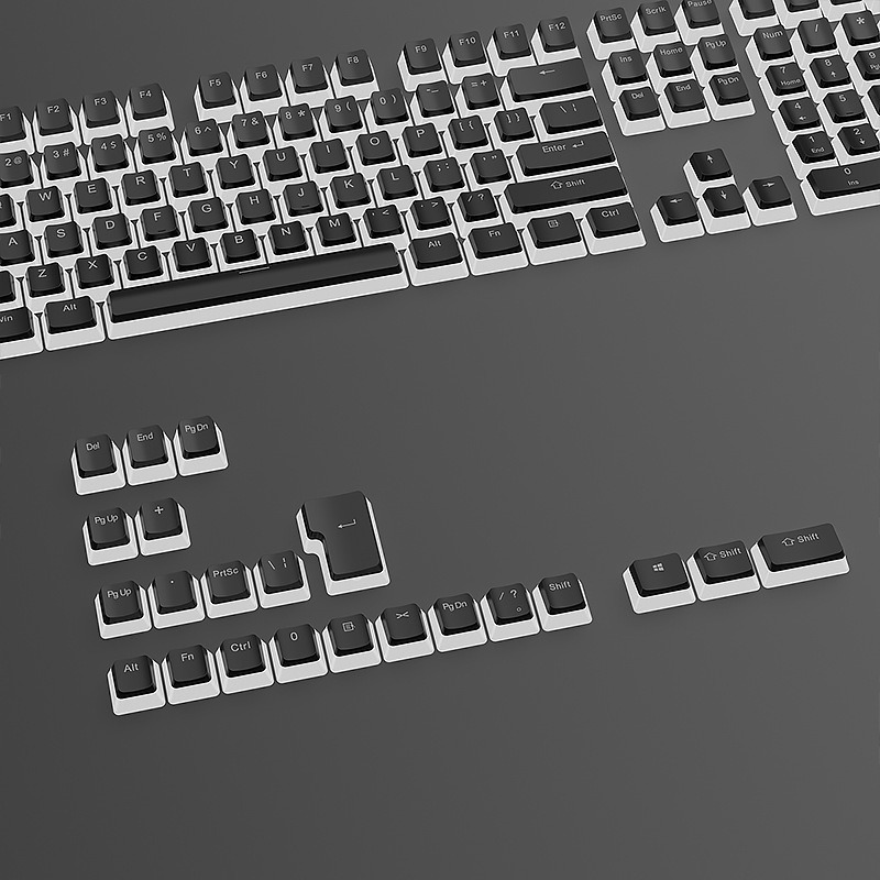 -LW- สีทึบพุดดิ้ง Keycap 130keys ที่กําหนดเองคีย์บอร์ด ABS Keycap OEM ...
