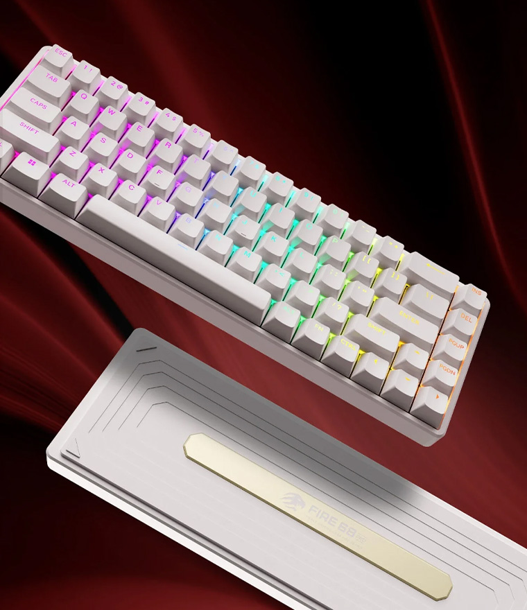 Madcatz Fire68 คีย์บอร์ดเกมอิเล็กทรอนิกส์แกนแม่เหล็กเวลาแฝงต่ําเต็มคีย์ ...