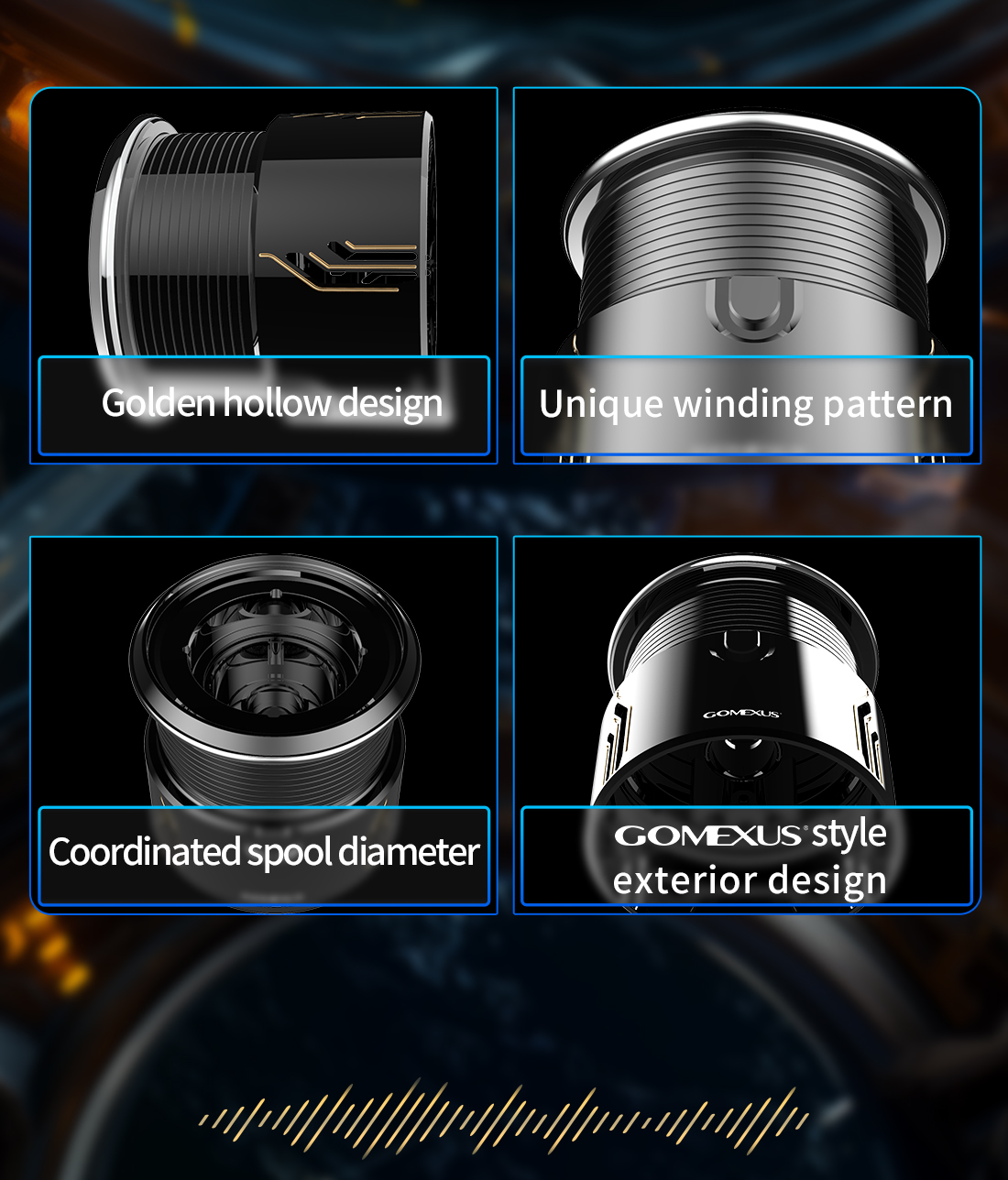 Gomexus 2500 C3000S Reel Spool สําหรับ Stella Stradic Twin Power ...