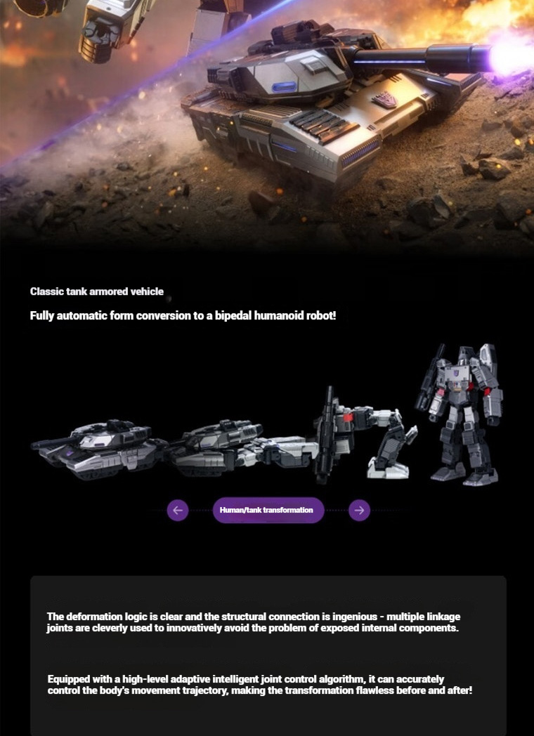 Robosen Megatron Transformers Smart Robot ภาษาอังกฤษ Dialogue Megatron ...