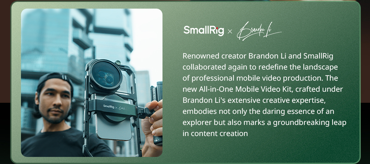 Smallrig x Brandon Li All-in-One Mobile Video Kit Co-design Edition ...