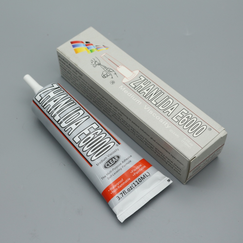 กาวอีพ็อกซี่ E6000 ใหม่ Zhanlida ขนาด 25/50/110มล. กาวโปร่งใสสำหรับตก ...