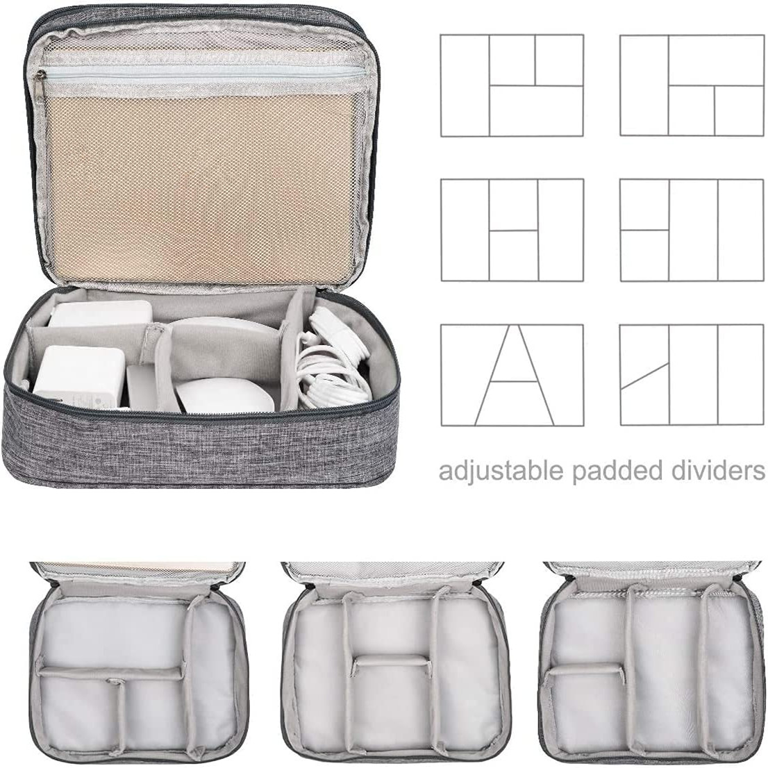 กันน้ํา Data Cables Storage Bag Unisex Digitals Electronics Case แบบ ...