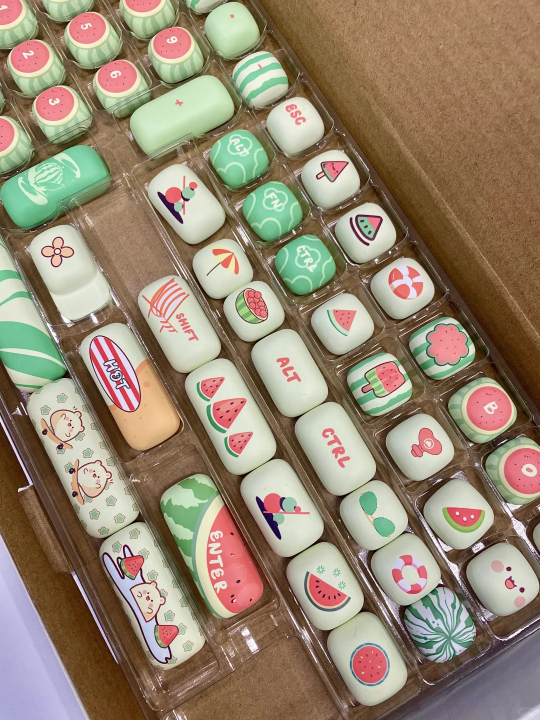 Akko Bread Paradise Keycap MOG Profile 139 คีย์ PBT ห้าด้าน Dye ...