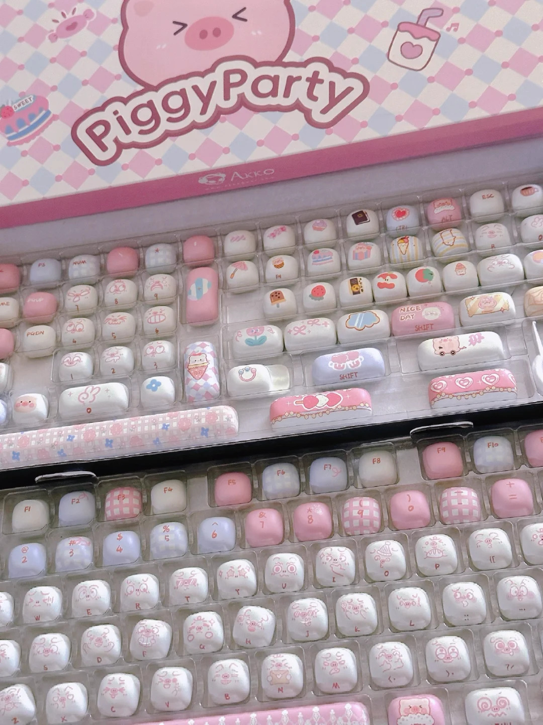 Akko Bread Paradise Keycap MOG Profile 139 คีย์ PBT ห้าด้าน Dye ...