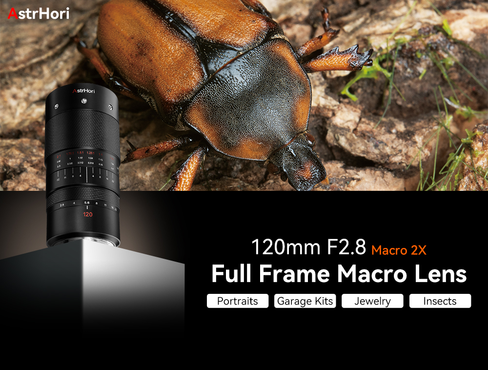 AstrHori 120 มม. f2.8 2X Macro เลนส์มาโครฟูลเฟรม 120mm f2.8 | Shopee Thailand