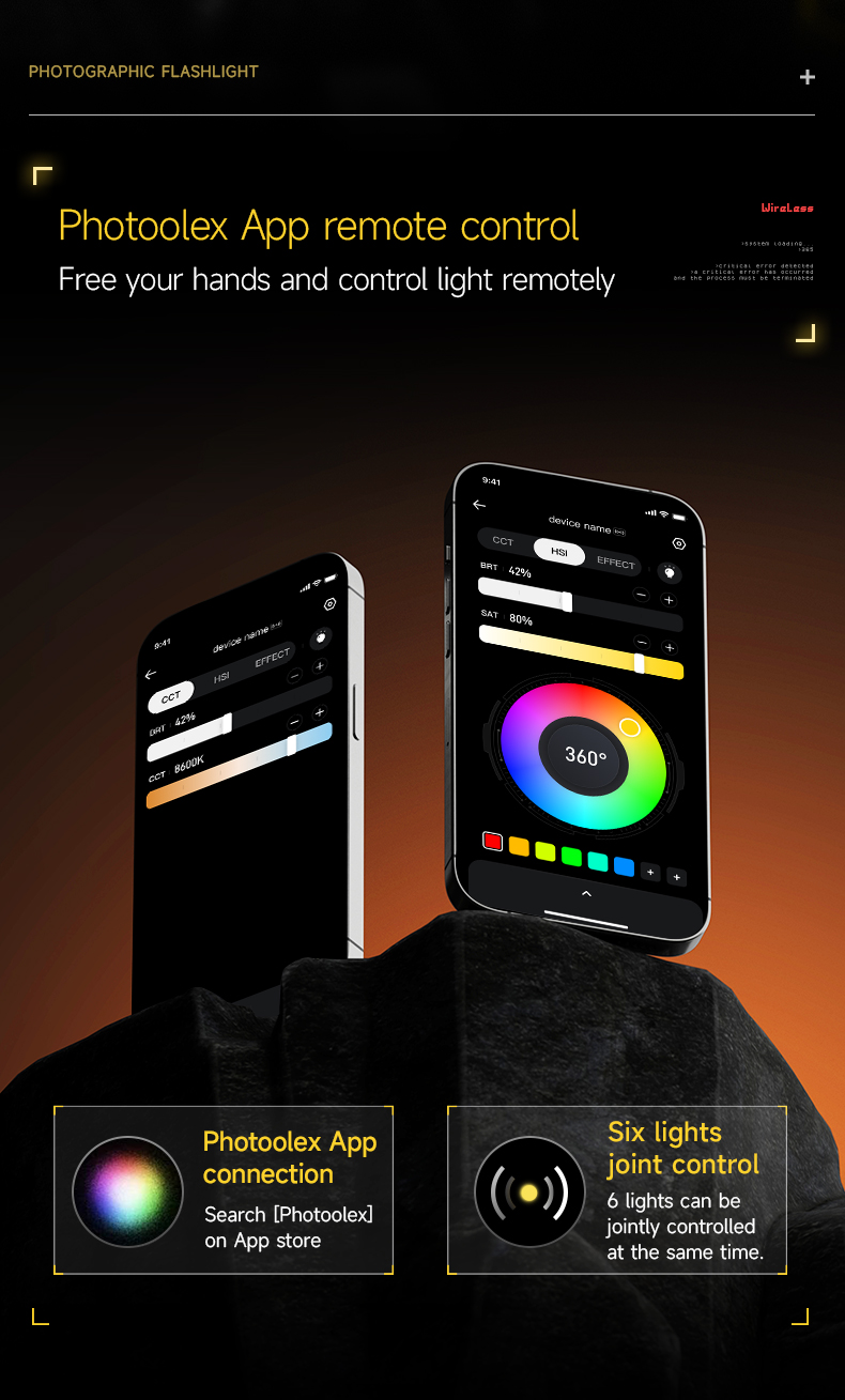 Photoolex Light Quantum Q40C RGB Super Bright 40W แบบพกพา COB การถ่าย ...