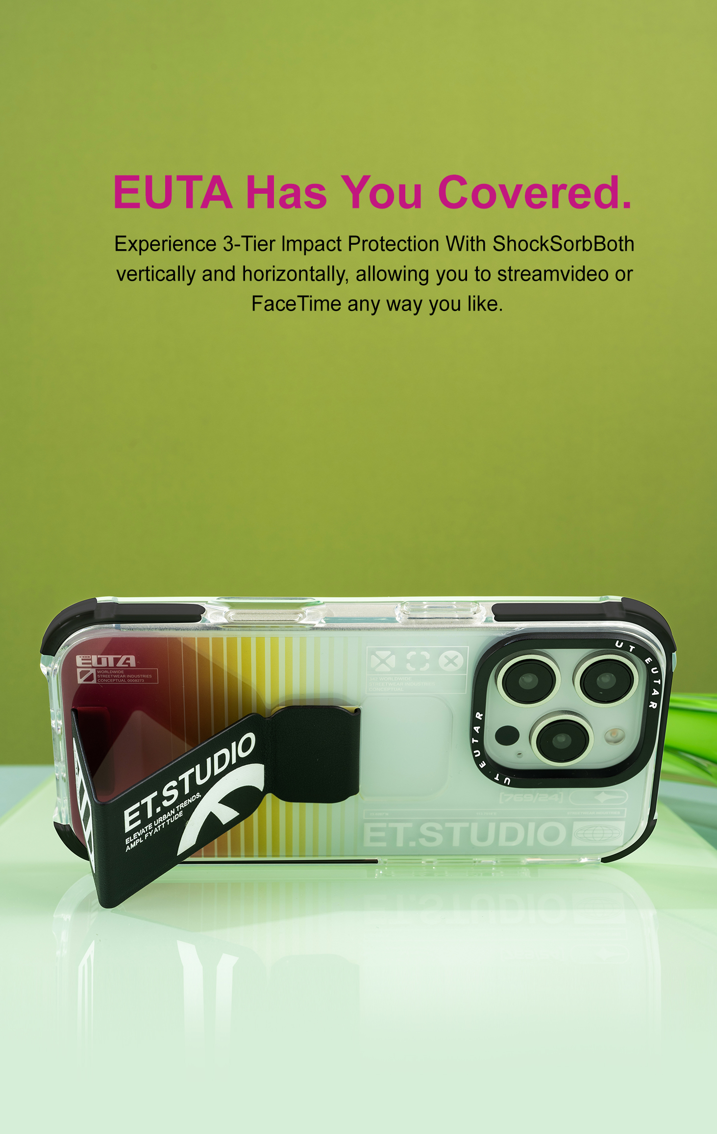 แฟชั่นญี่ปุ่น EUTA เข้ากันได้กับ เคสไอโฟน 16 pro max หรูหรา เข้ากันได้ ...