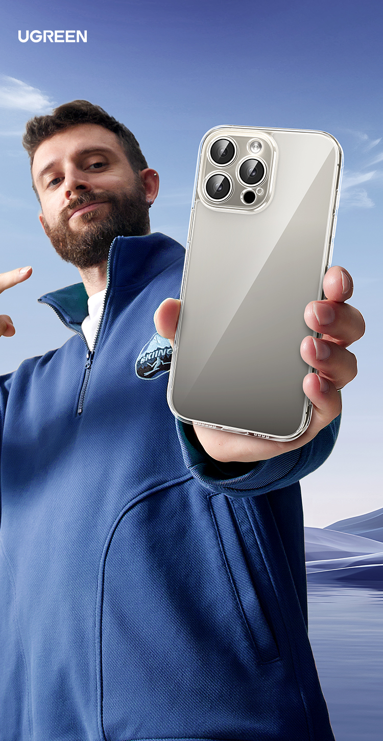 Ugreen เคส iPhone สําหรับ iPhone 16 Pro Max เคสแข็งใสกันกระแทก ฝาครอบ ...