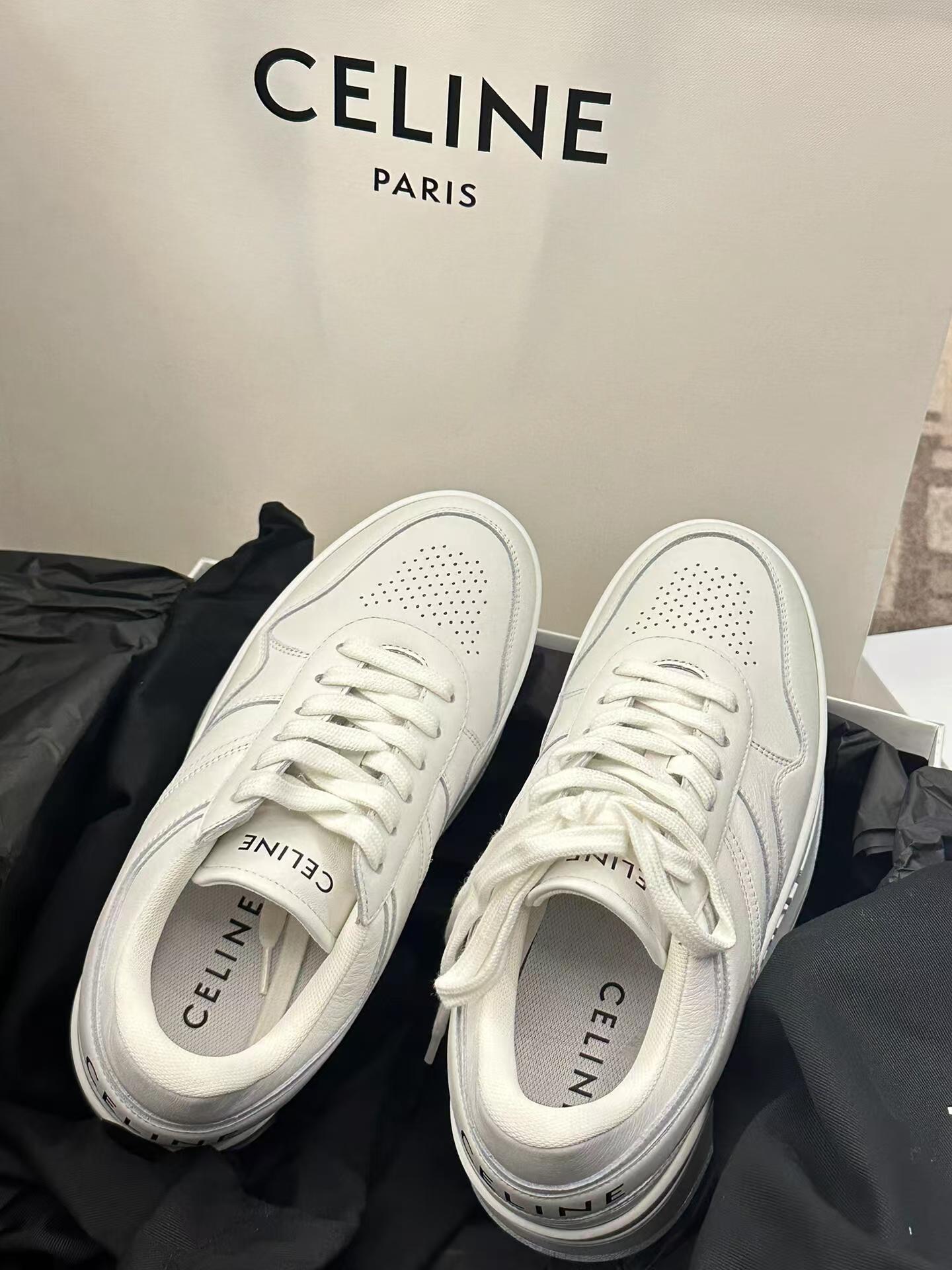 รองเท้าผ้าใบ CE BLOCK LISA พร้อมช่องลิ่มใน CALFSKIN | Shopee Thailand