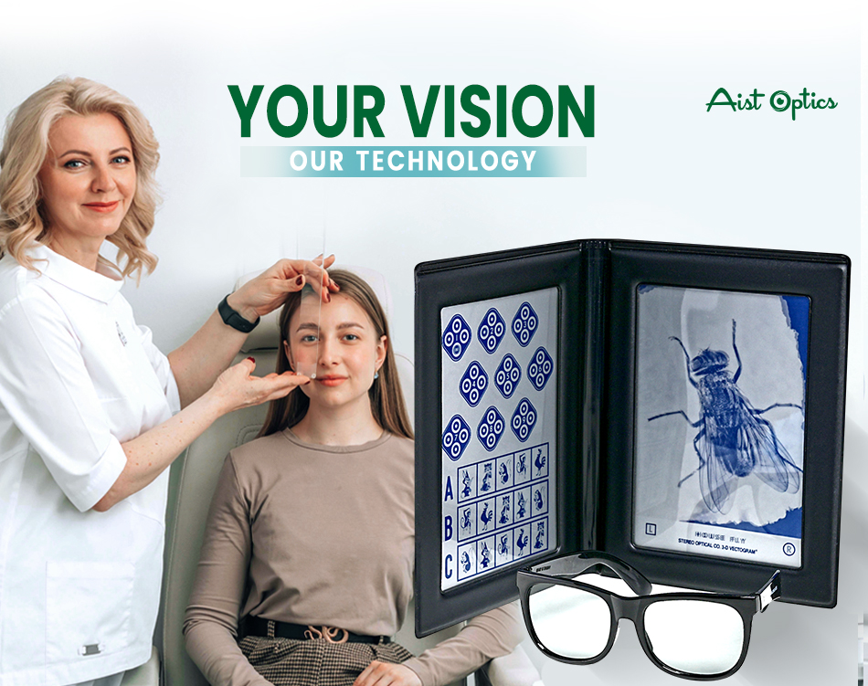 อุปกรณ์ออปติคอล Optometry Stereo Fly Vision Test (SO001) สําหรับประเมิน ...