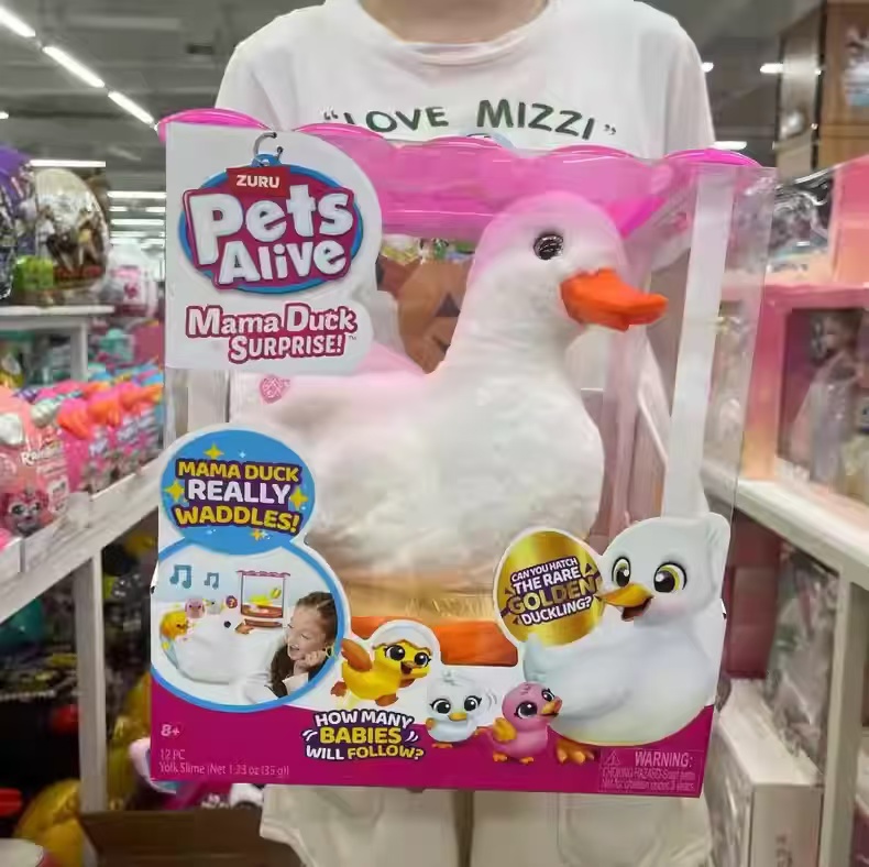 Pets Alive Mama Duck Surprise โดย ZURU, 4 ไข่เซอร์ไพรส์, ลูกเป็ดเด็ก ...