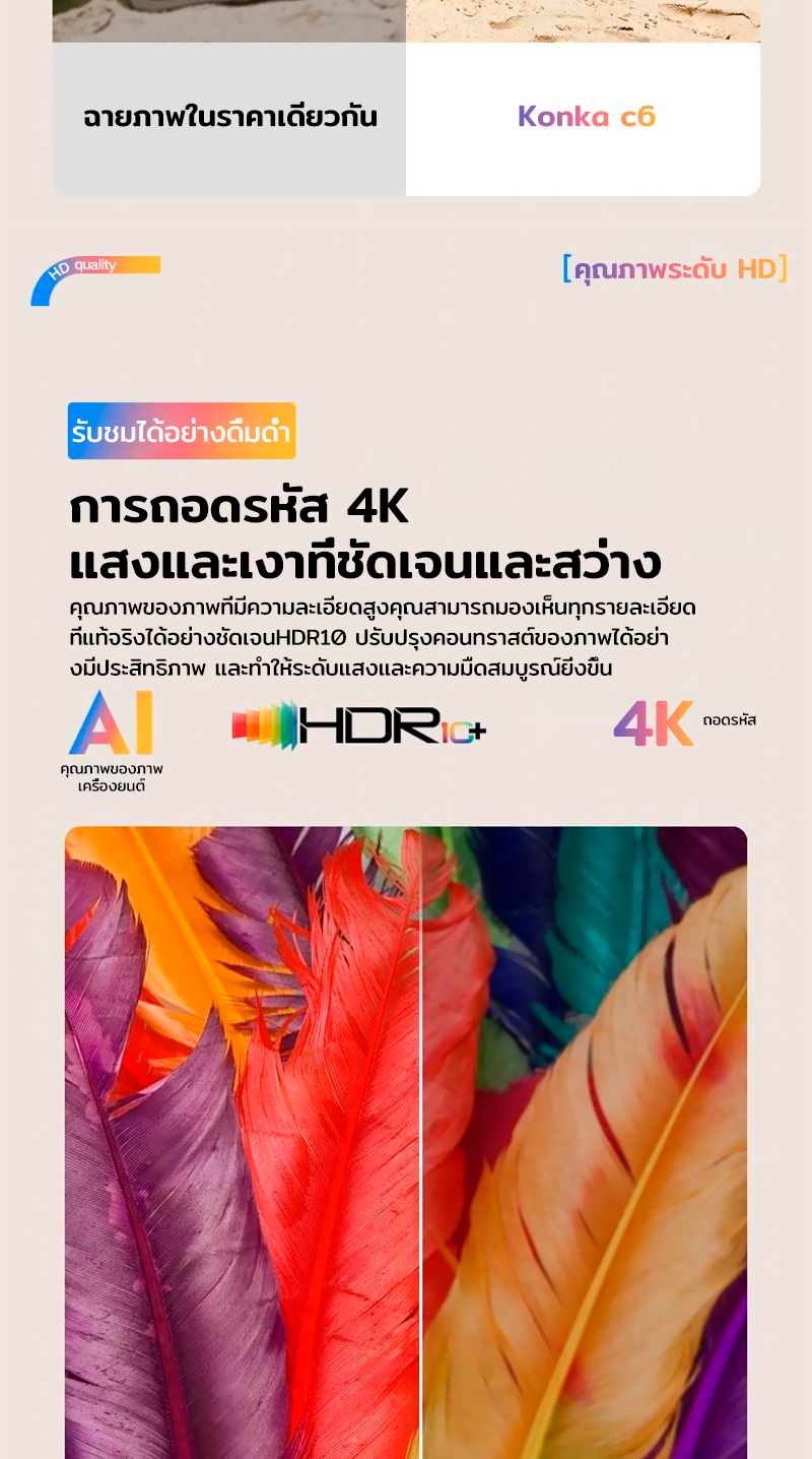 Konka C6 android projector ดู หนัง โปรเจคเตอร์ mini projector พกพา app ...