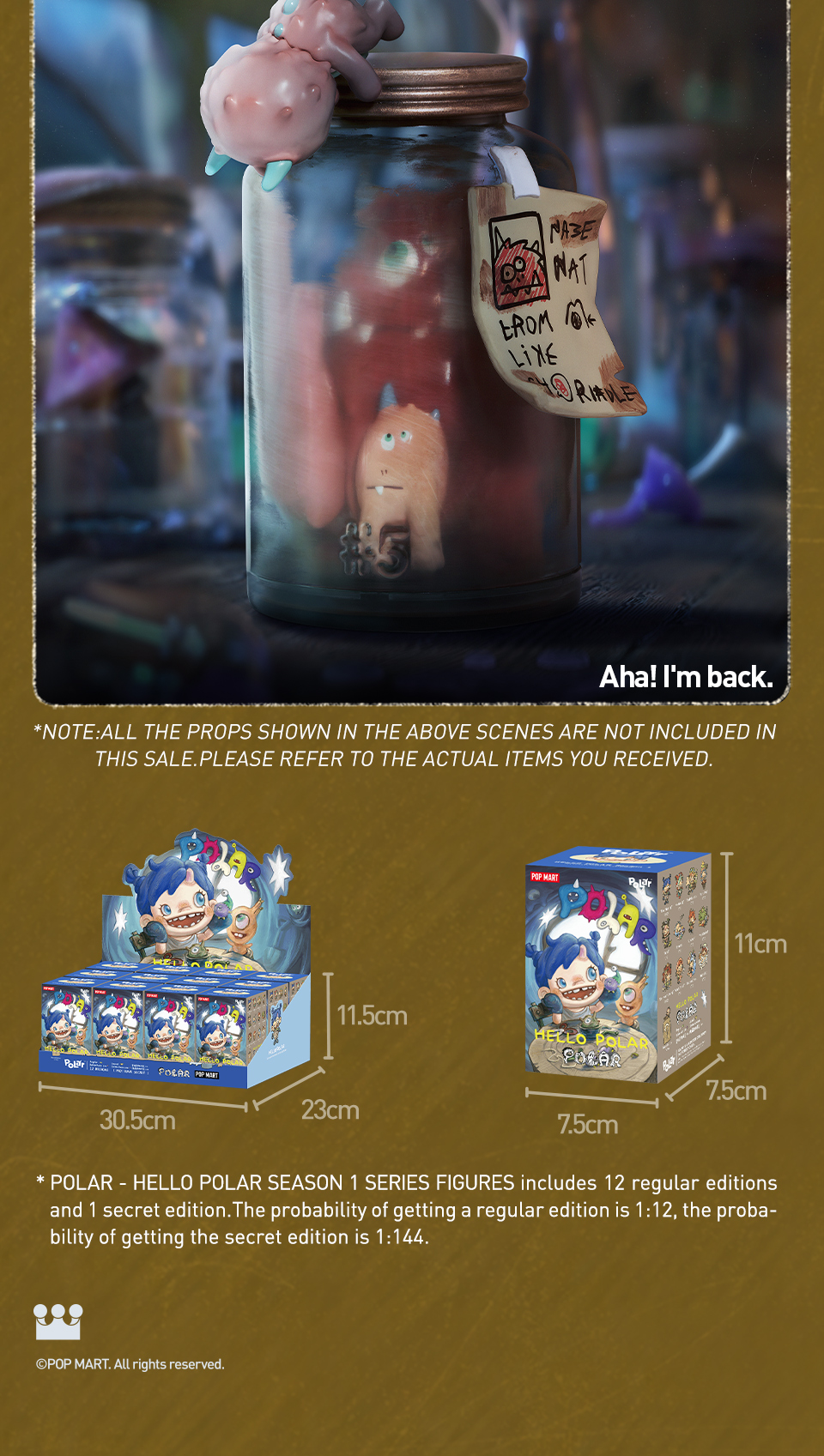 POP MART POLAR - HELLO POLAR Season 1 Series Figures Blind Box Action ...