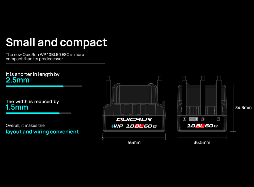 Hobbywing 10BL60 60A ESC ใหม่ รถบักกี้บังคับวิทยุ ไร้แปรงถ่าน กันน้ํา ...