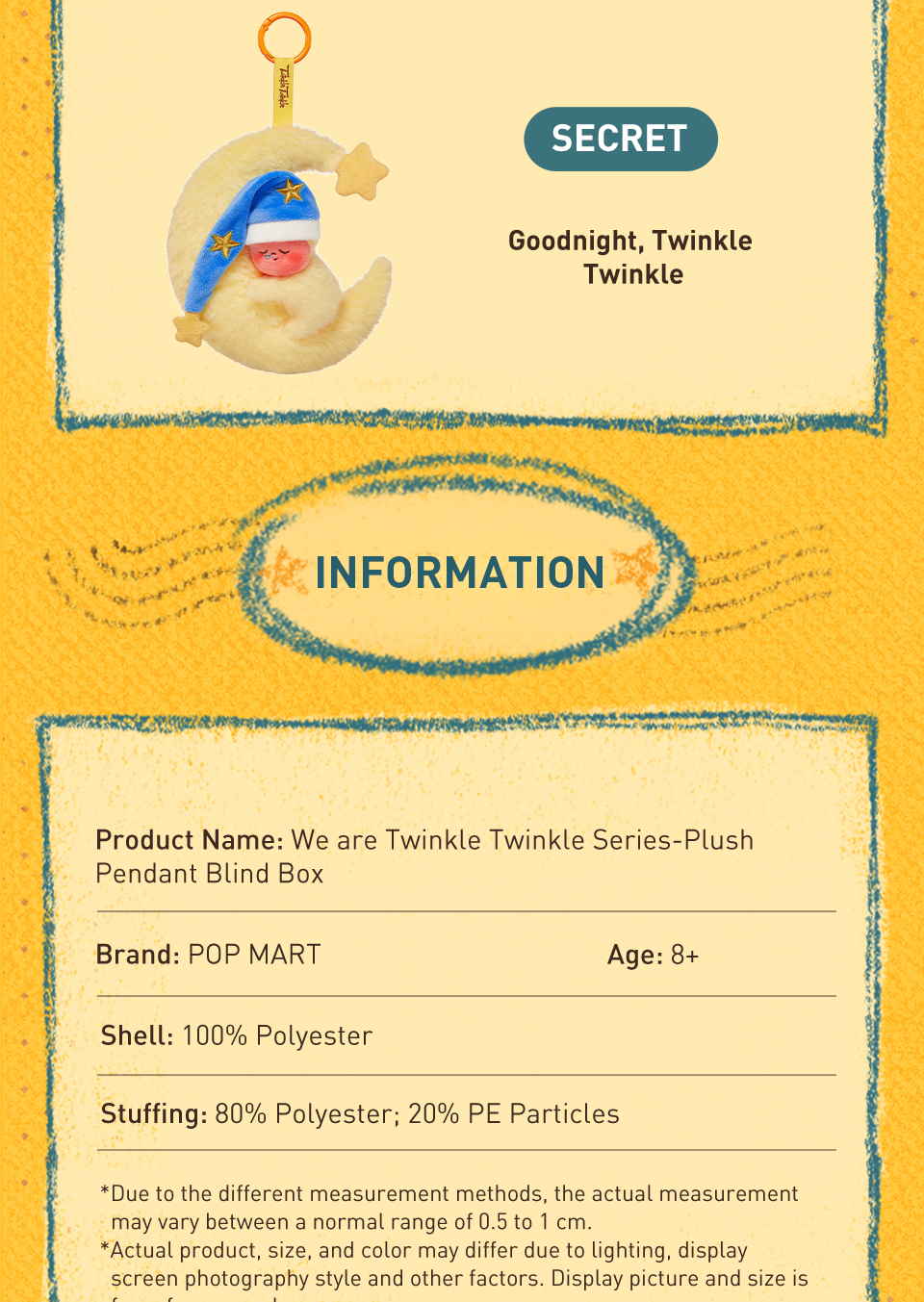 POP MART We are Twinkle Twinkle Series-Plush Pendant Blind Box | Shopee ...