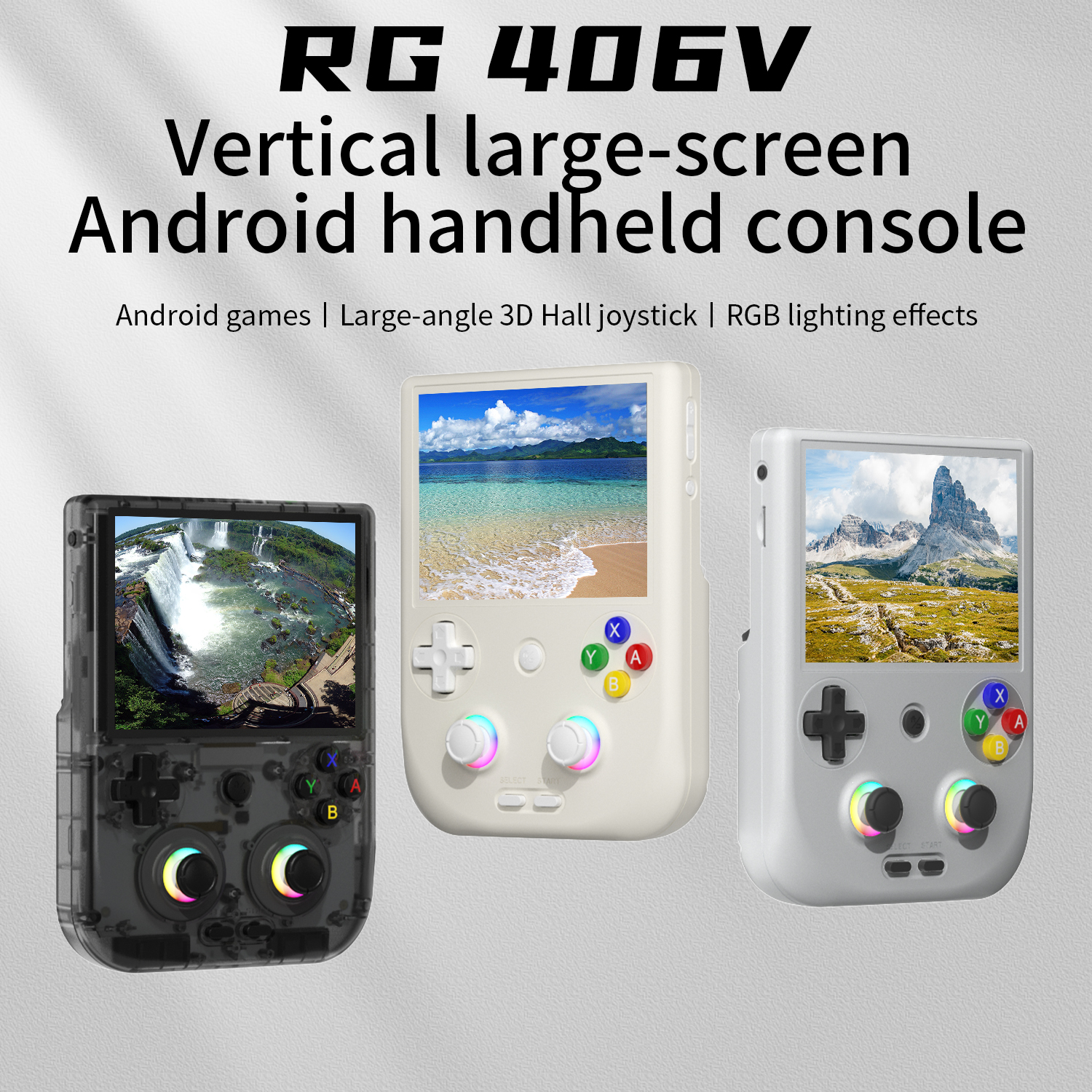 ANBERNIC RG406V Android เกมคอนโซล 4 นิ้ว Android 13 ระบบ Unisoc T820 โปรเซสเซอร์ 5G SOC AI ...