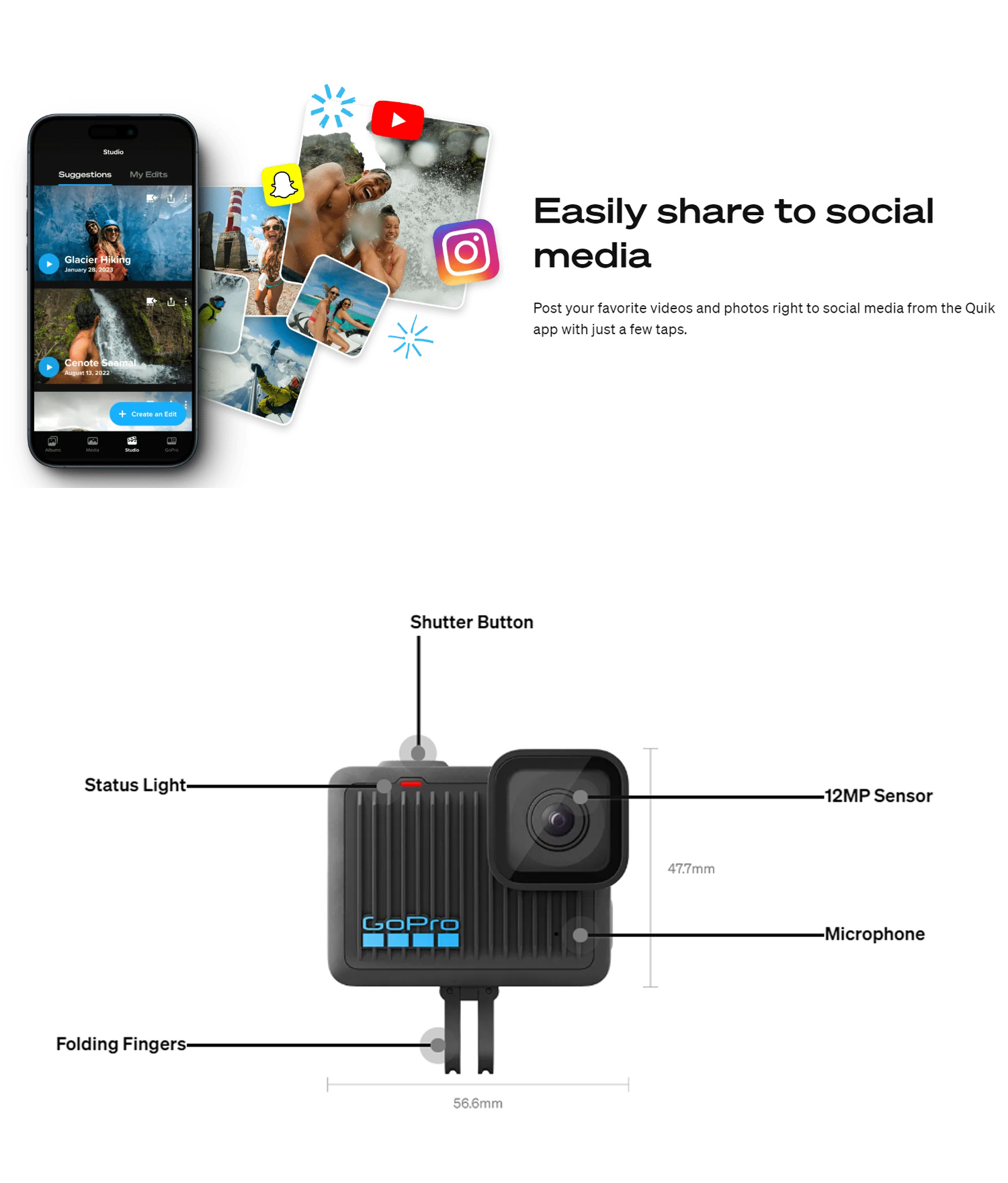 [ประกันภัย 1 ปี] GoPro HERO Action Camera, กล้องดิจิตอล, กล้องจิ๋ว ...