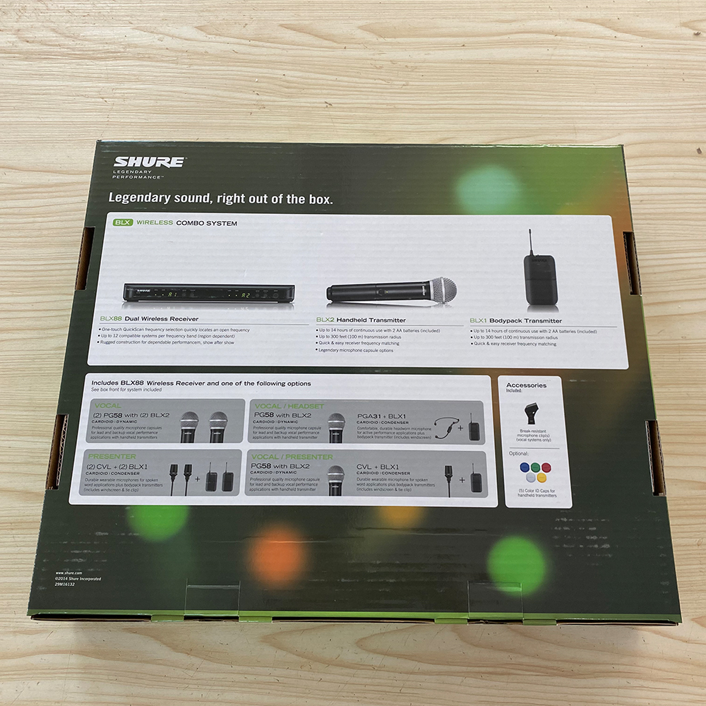 Blx188/cvl BLX288 Dual-channel Wireless Microphone Presenter System ...