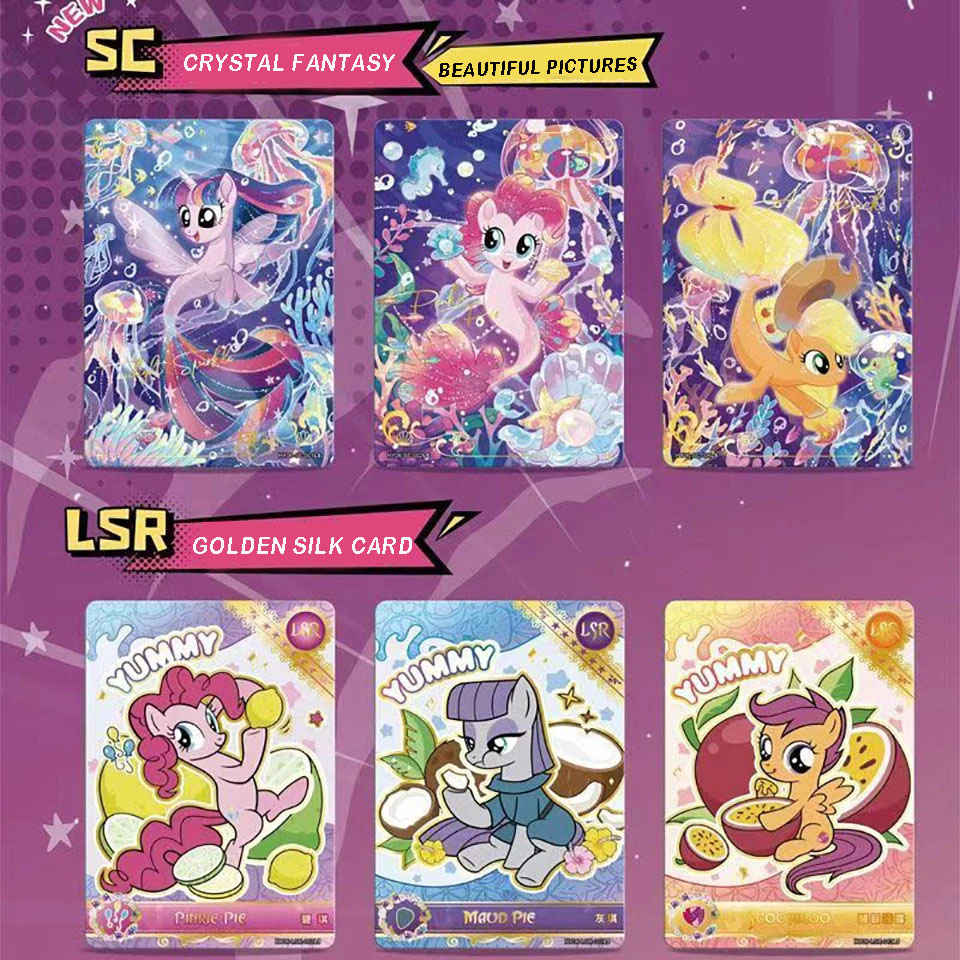 ใหม่ My Little Pony Card Kayou Series 6 Rare SC/SGR/LSR/UR Card คอลเลกชันต่อพ่วงของเด็กผู้หญิง ...