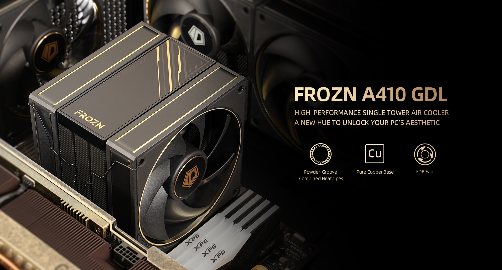 Id-cooling FROZN A410 GDL 6 ท่อความร้อนประสิทธิภาพสูง Twin Tower CPU ...