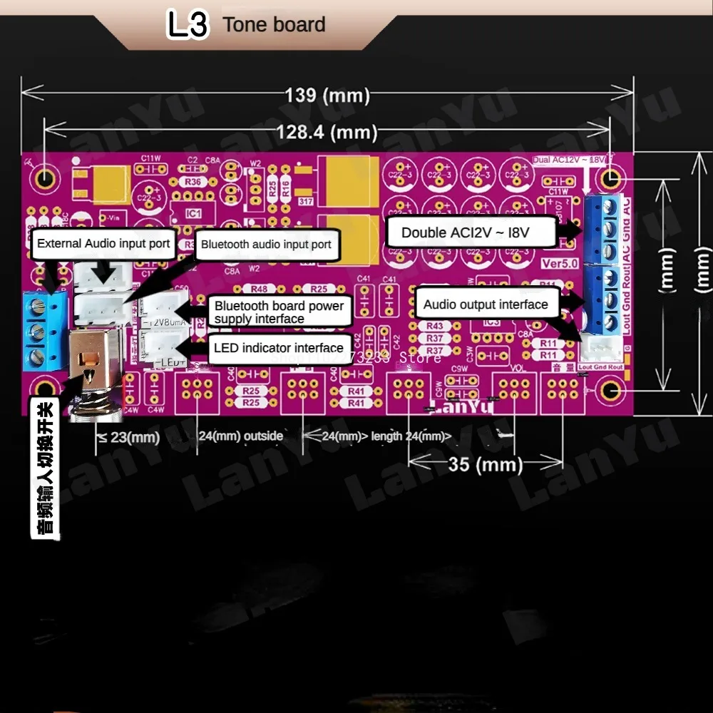 ⭐⭐⭐Hifi Class A Preamp Tone Board OPA2604 AD847 OP AMP Audio Preamplifier Potentiometer ...