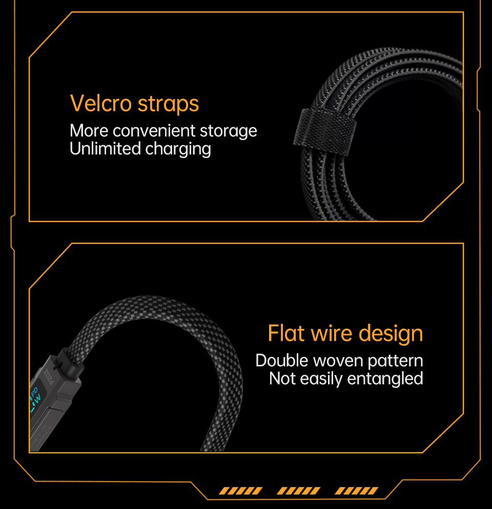 Pzoz 4 in 1 60W PD USB C สายดิจิตอลจอแสดงผล Fast Charging สําหรับ ...