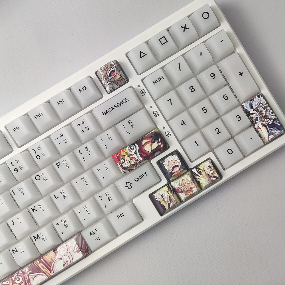 ผลกระทบ Honkai Elysia Keycaps Genshin Impact Furina Cherry Profile PBT ...