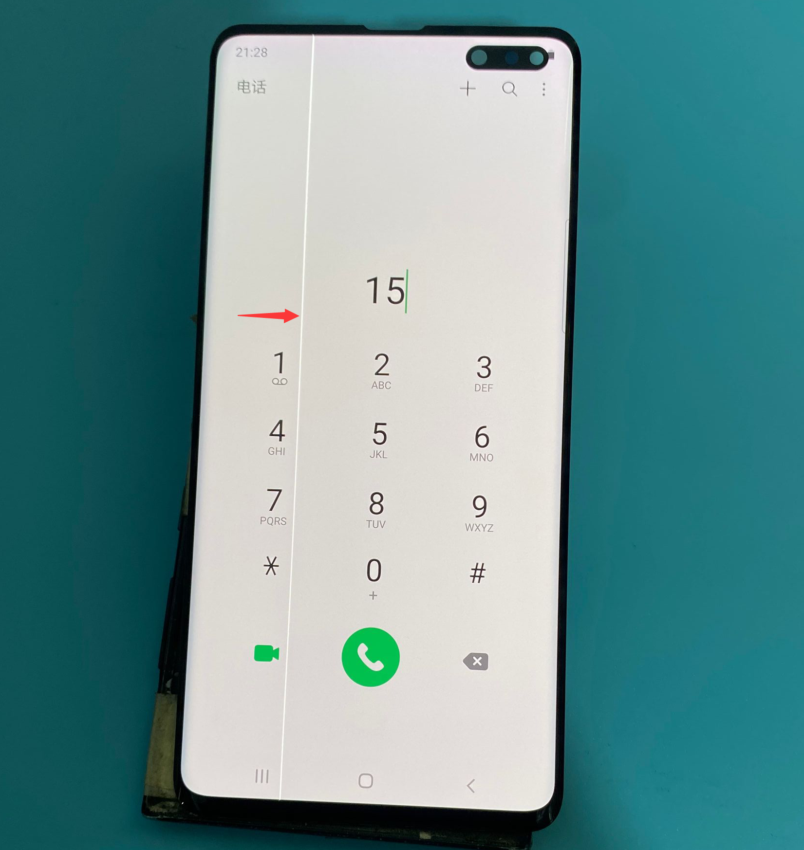6.7 จอแสดงผล LCD พร้อม dot line รอยขีดข่วนเหมาะสําหรับ SAMSUNG S10 5G ...